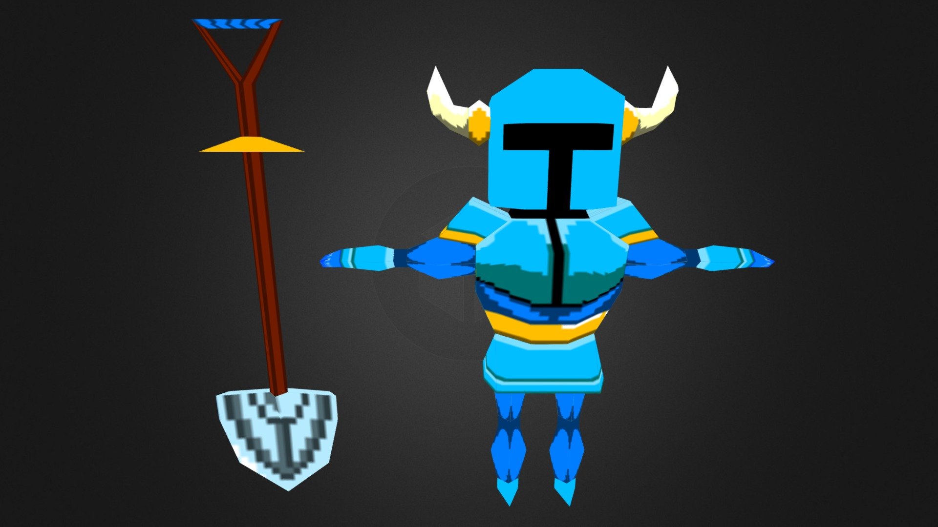 Shovel Knight Low Poly - 3D model by William Rodriguez ...