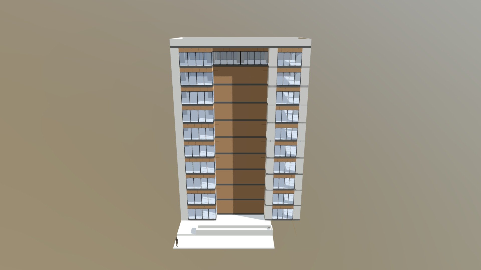 simple building - 3D model by dimster [8a6c25b] - Sketchfab