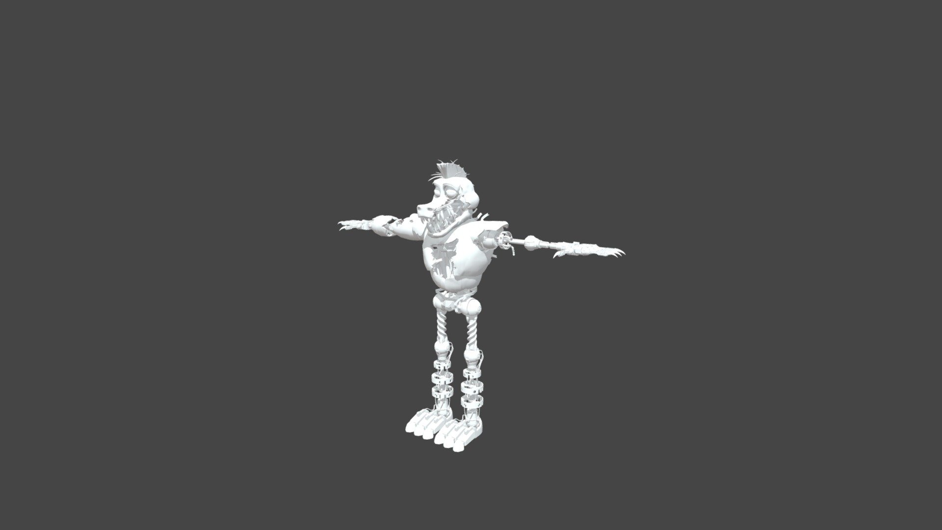 Shattered Monty With Legs V1 RIG - Download Free 3D model by ...
