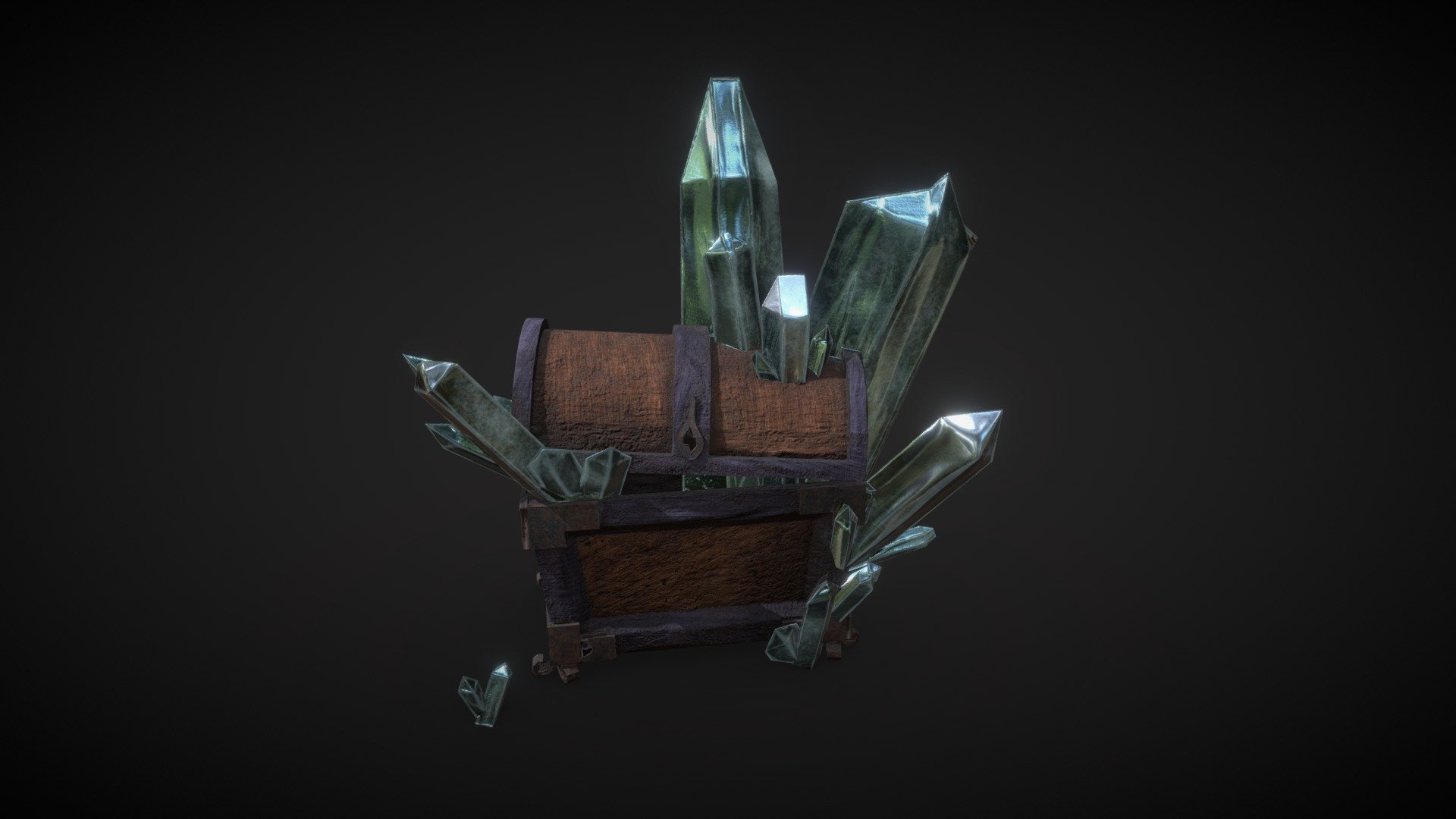 Crystal Chest - Download Free 3D model by pastadough [8a6dfd3] - Sketchfab