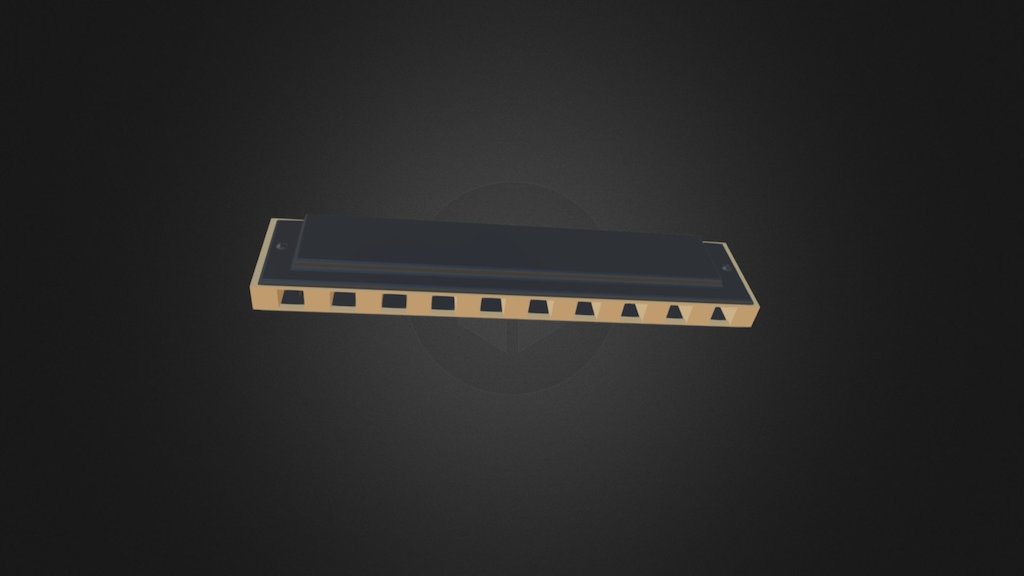 Harmonica - 3D model by Melissa (@melxd) [8a6e9c2] - Sketchfab