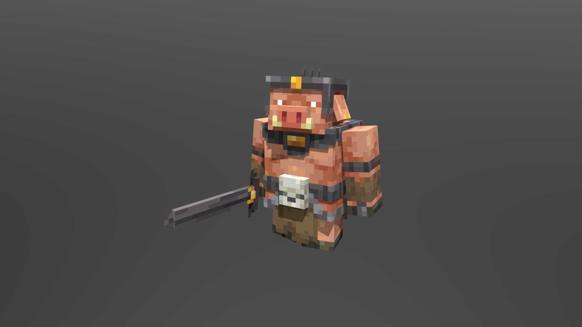 General piglin from "a minecraft movie" - Download Free 3D model by Emerald_knight [8a7253e ...
