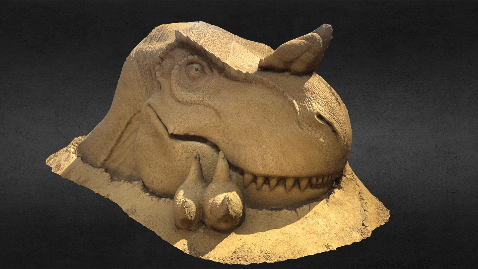 T- Rex Sand Sculpture - Download Free 3D model by Tim Granlund Marsden ...