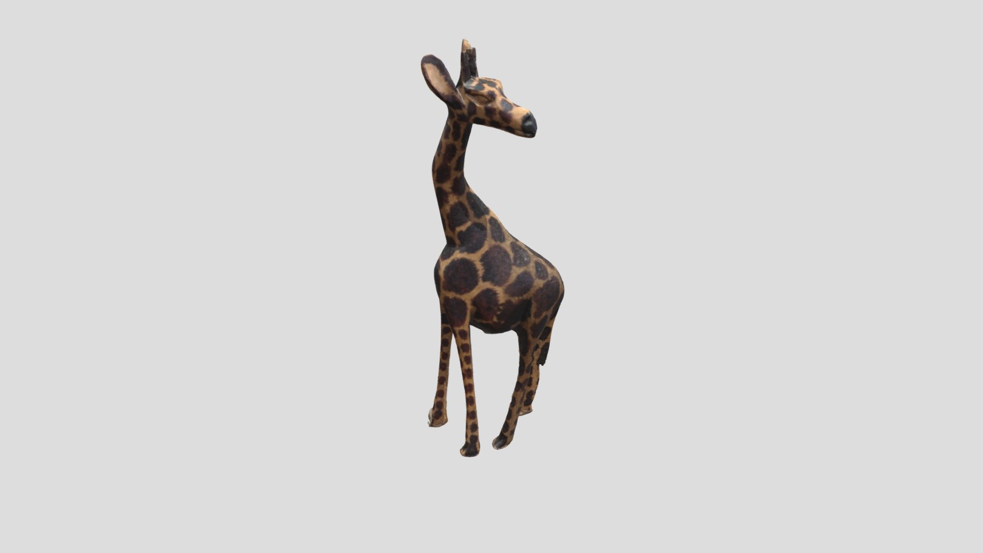 Giraffe Wood Carving - Download Free 3D model by clark929 [8a7584e ...