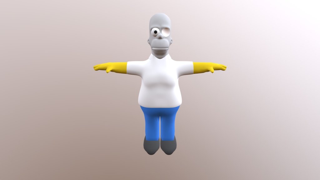 Homer Completo - 3D model by Filipeleandro [8a75f4c] - Sketchfab