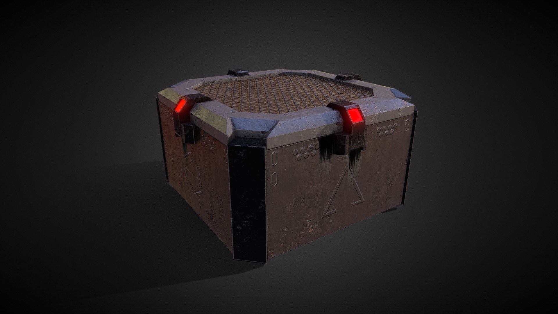 A simple Metal Box - 3D model by horyzone [8a76a60] - Sketchfab