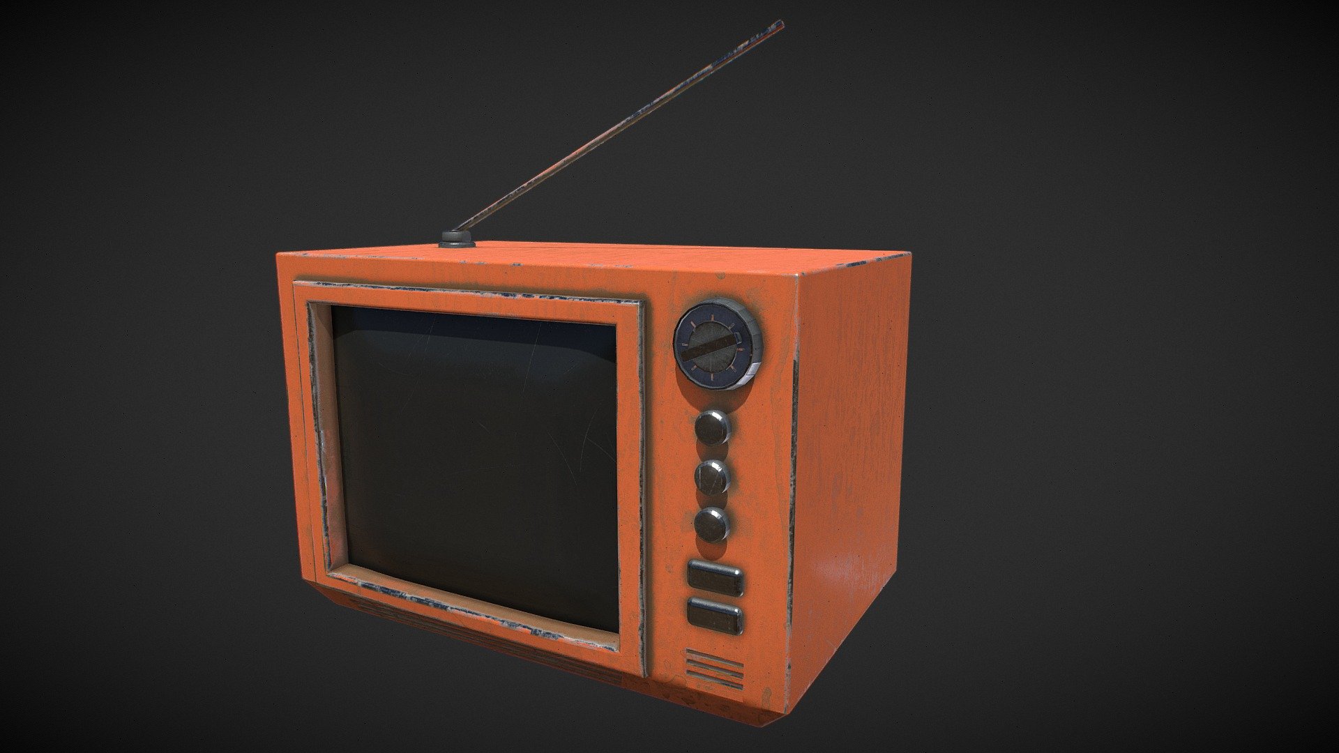 Retro TV - 3D model by abi (@abicreates.jpg) [8a77ade] - Sketchfab