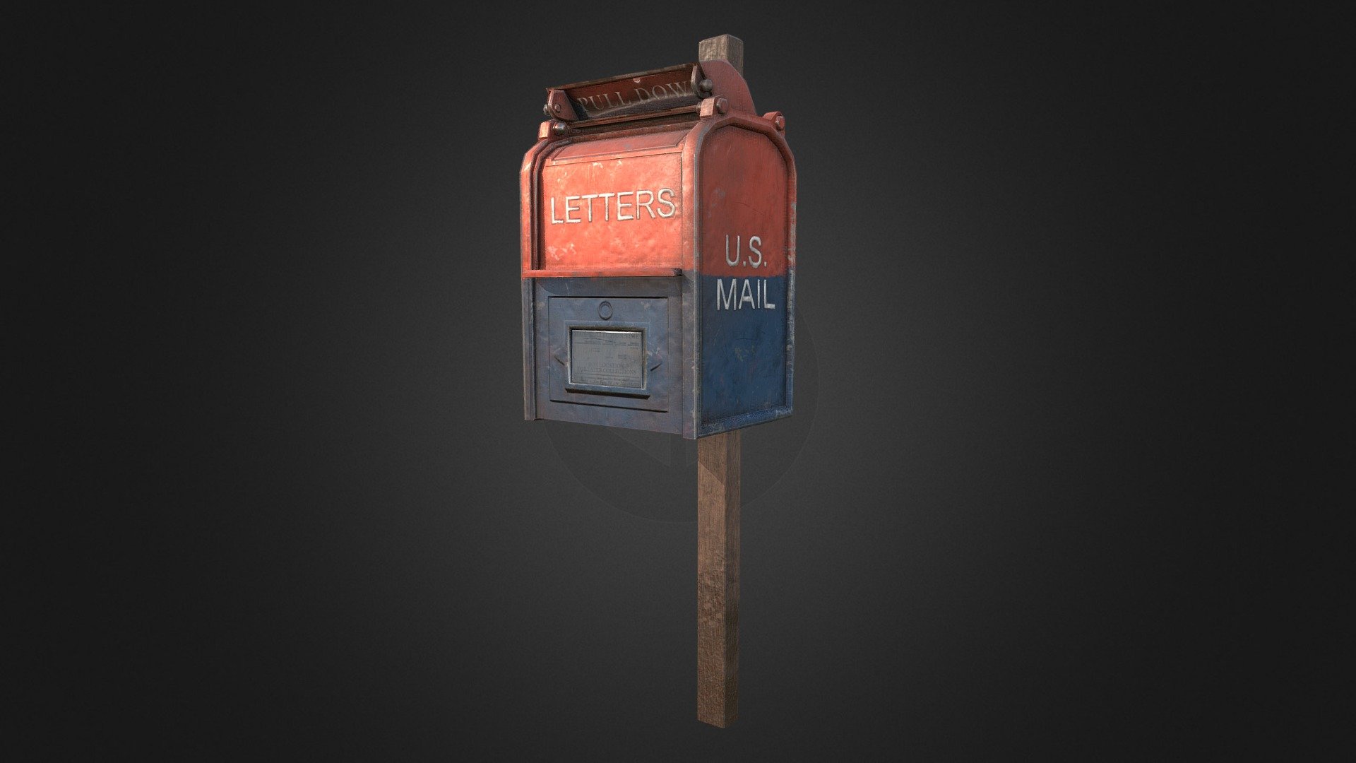 Vintage U.S. Mailbox - 3D model by Sarah-Myriam Madi (@sarah_myriam ...