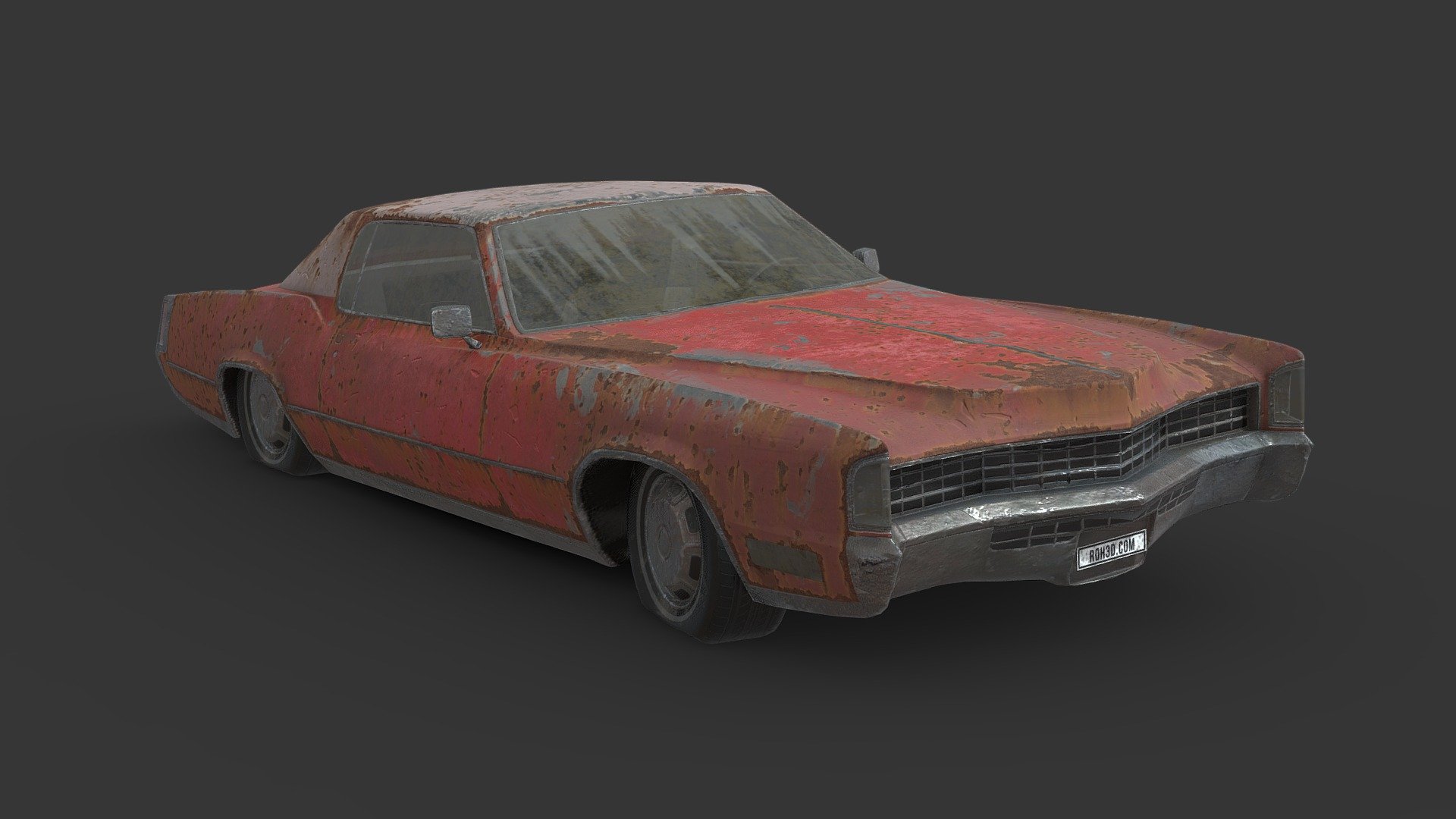 Abandoned Car - Cadillac Eldorado - Buy Royalty Free 3D model by ROH3D ...