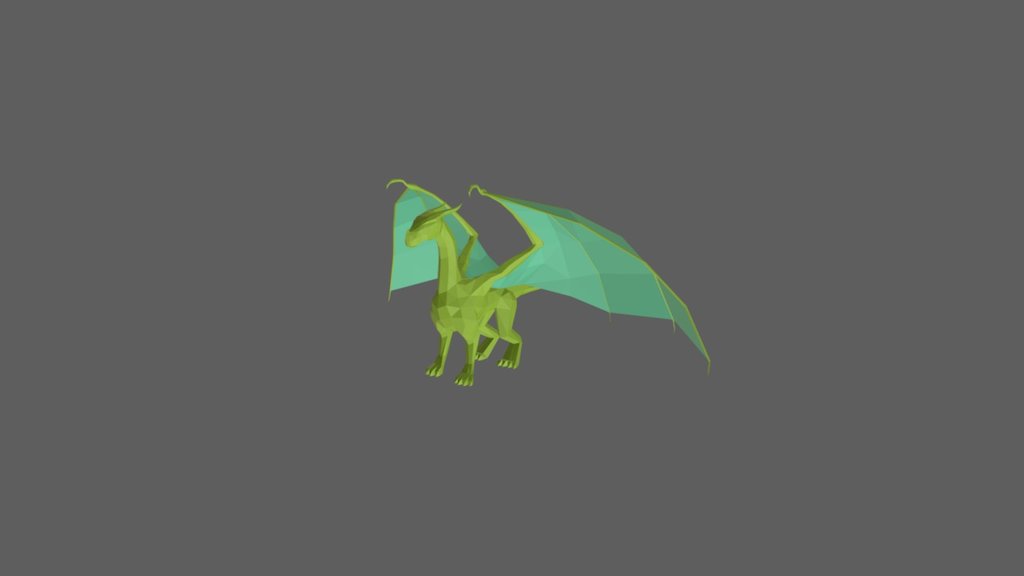 Low Poly Dragon - 3D model by drakanfyr [8a7a0e0] - Sketchfab