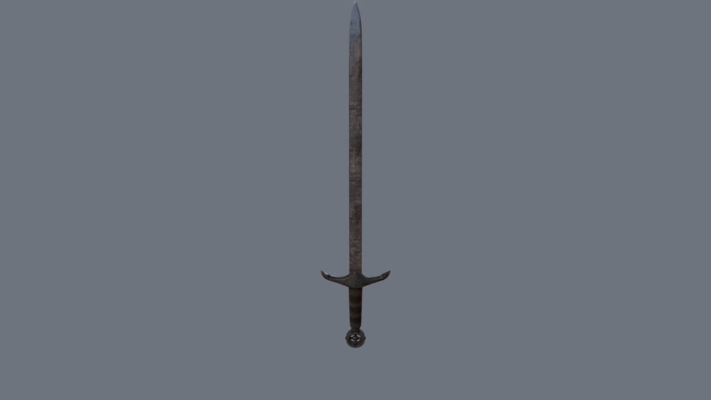 War Sword without sheath - 3D model by scottbez [8a7a423] - Sketchfab