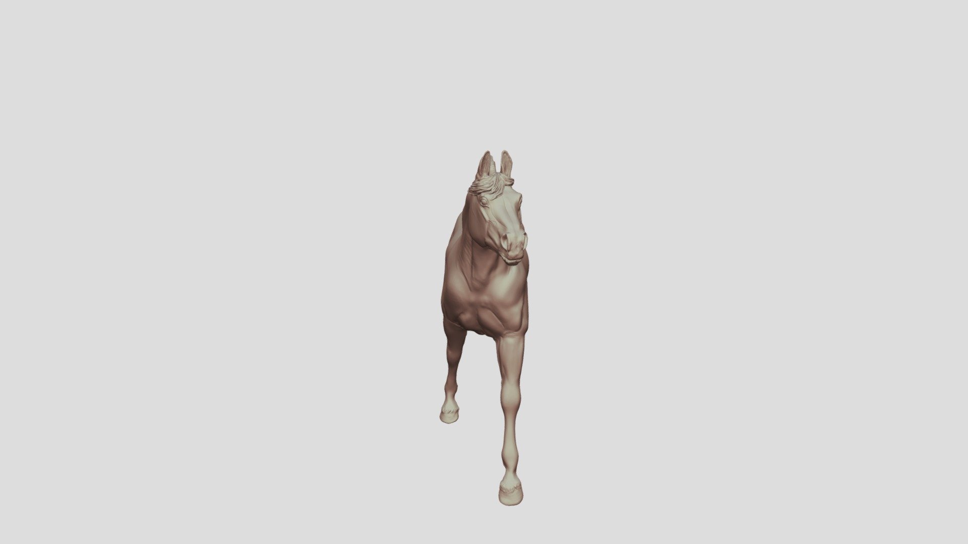 fjord horse sculpt canter - 3D model by RendouArt [8a7aca8] - Sketchfab