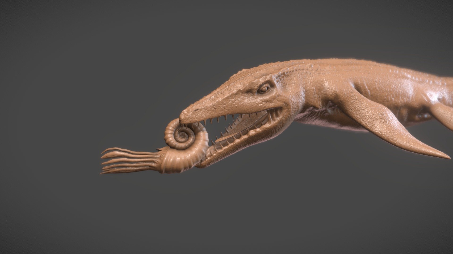 Mosasaurus - 3D model by tkein [8a7b73f] - Sketchfab
