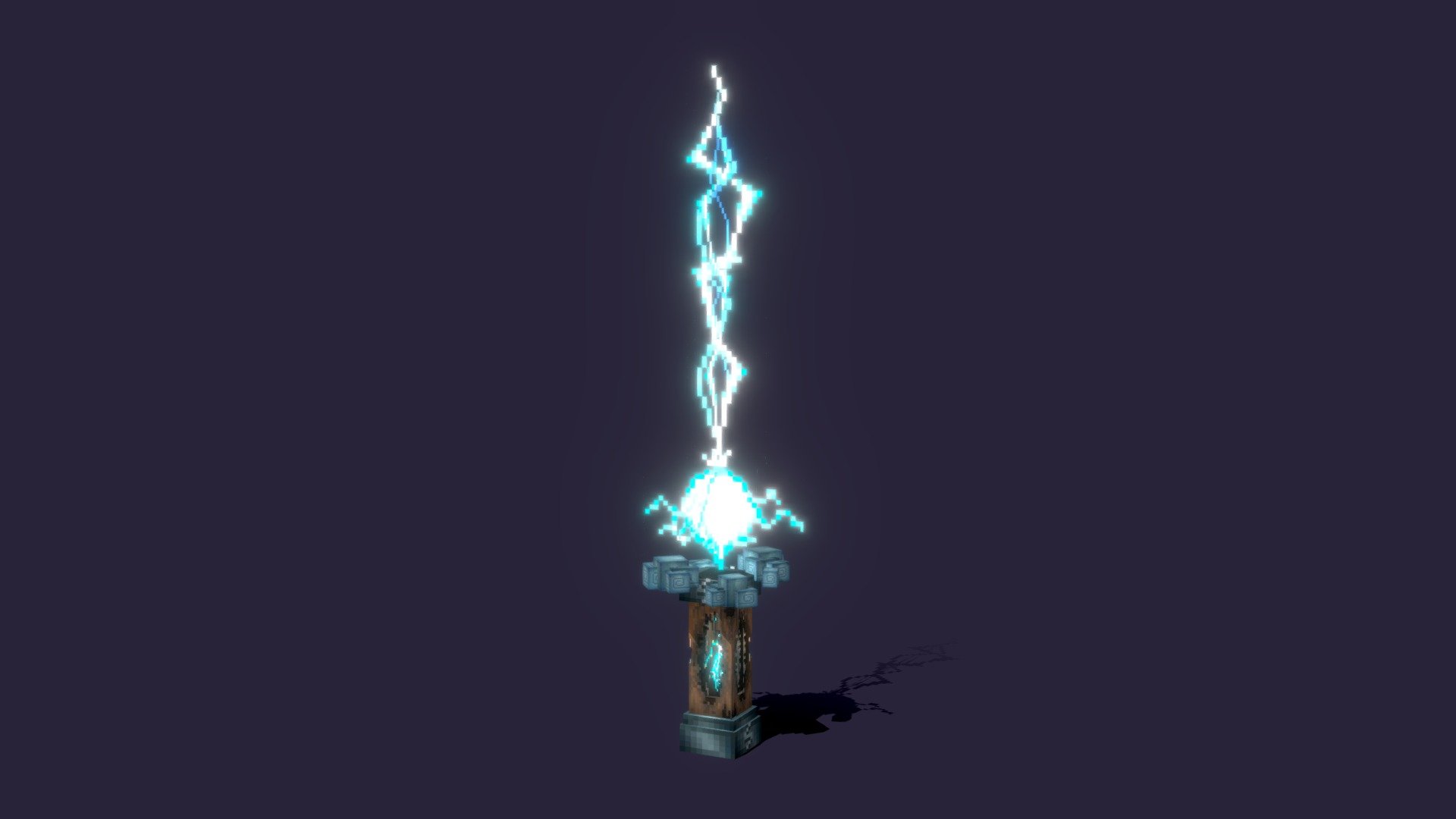 Lightning Blast Wand [from the magic wands set] - 3D model by Cuble Studios (@CubleStudio ...