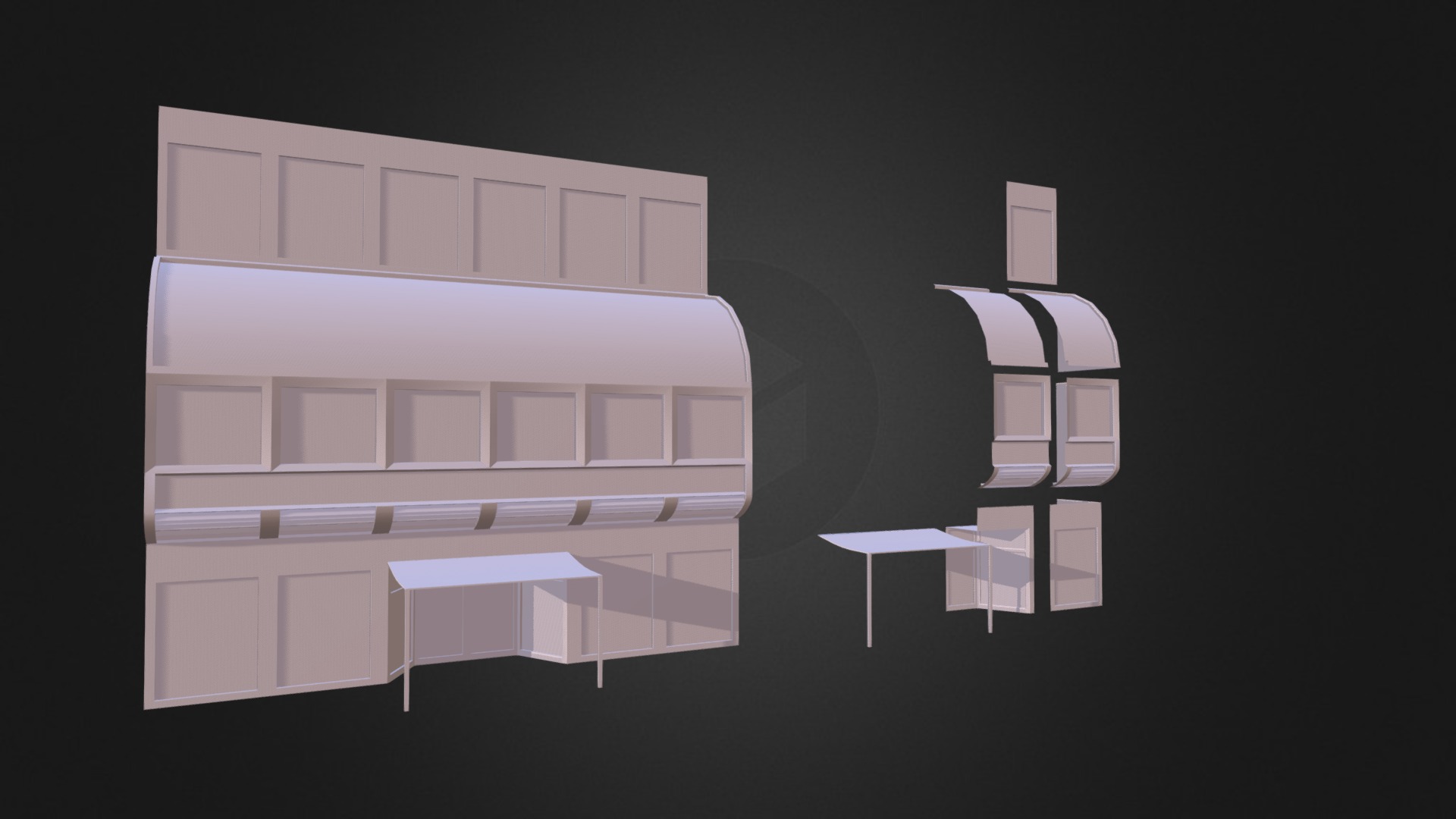 Modular Building - 3D model by Miguel Mesa (@Msmesa) [8a7c72a] - Sketchfab