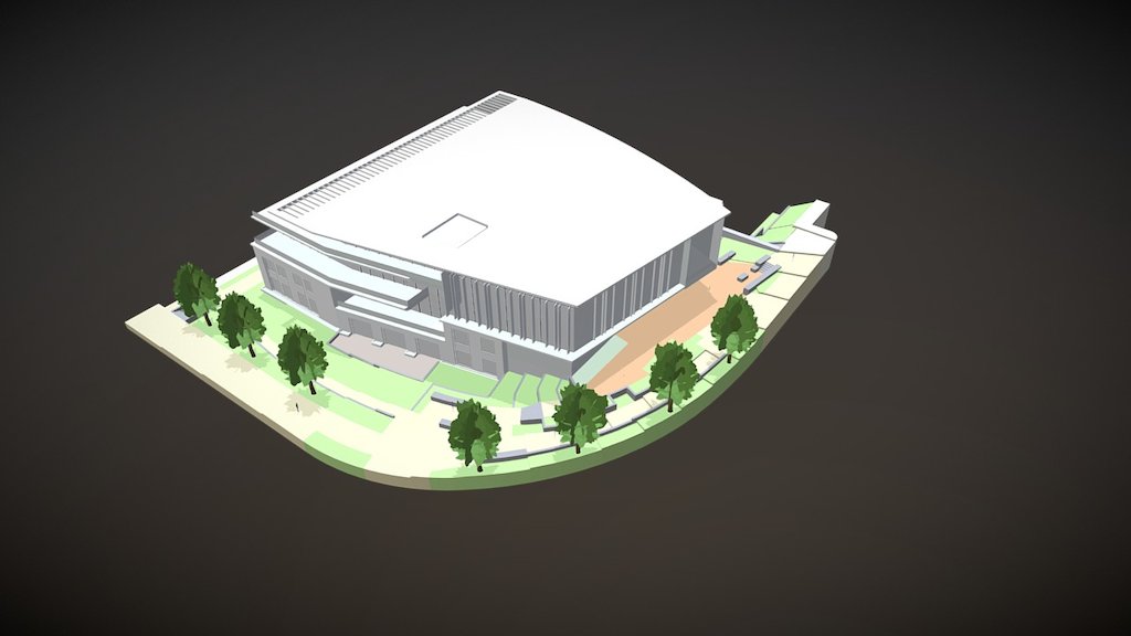NCSU - Carmichael - Schematic Site Massing - 3D model by CJS [8a7cb5c ...