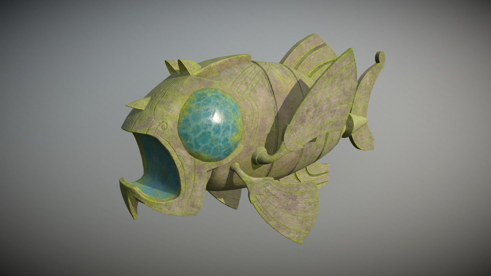 Atlantis Flying Fish Mossy Vertion - 3D model by AYamin144 [8a7d330 ...