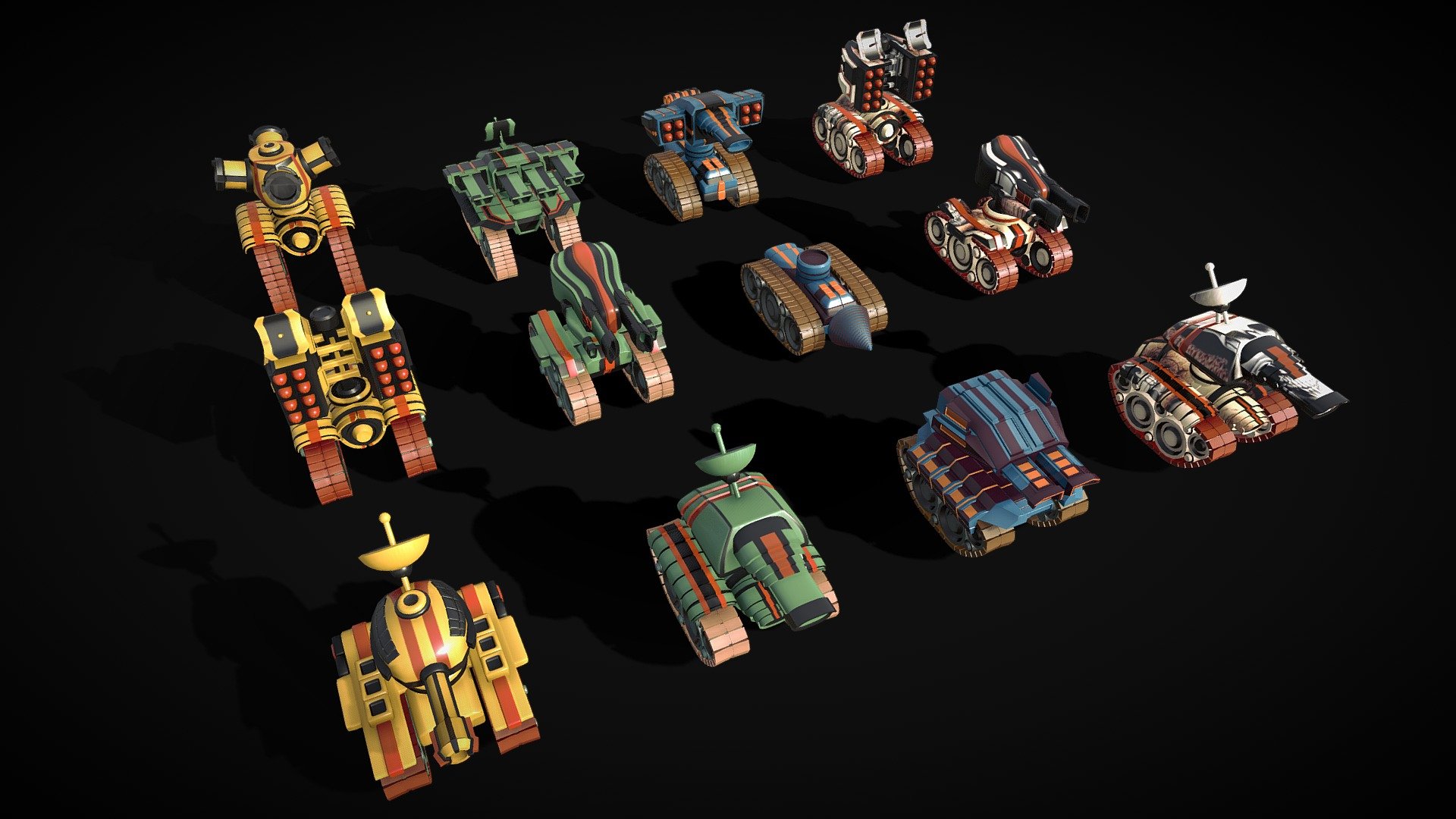 Tanks - set pack - Buy Royalty Free 3D model by Vetech82 [8a7e4ca ...