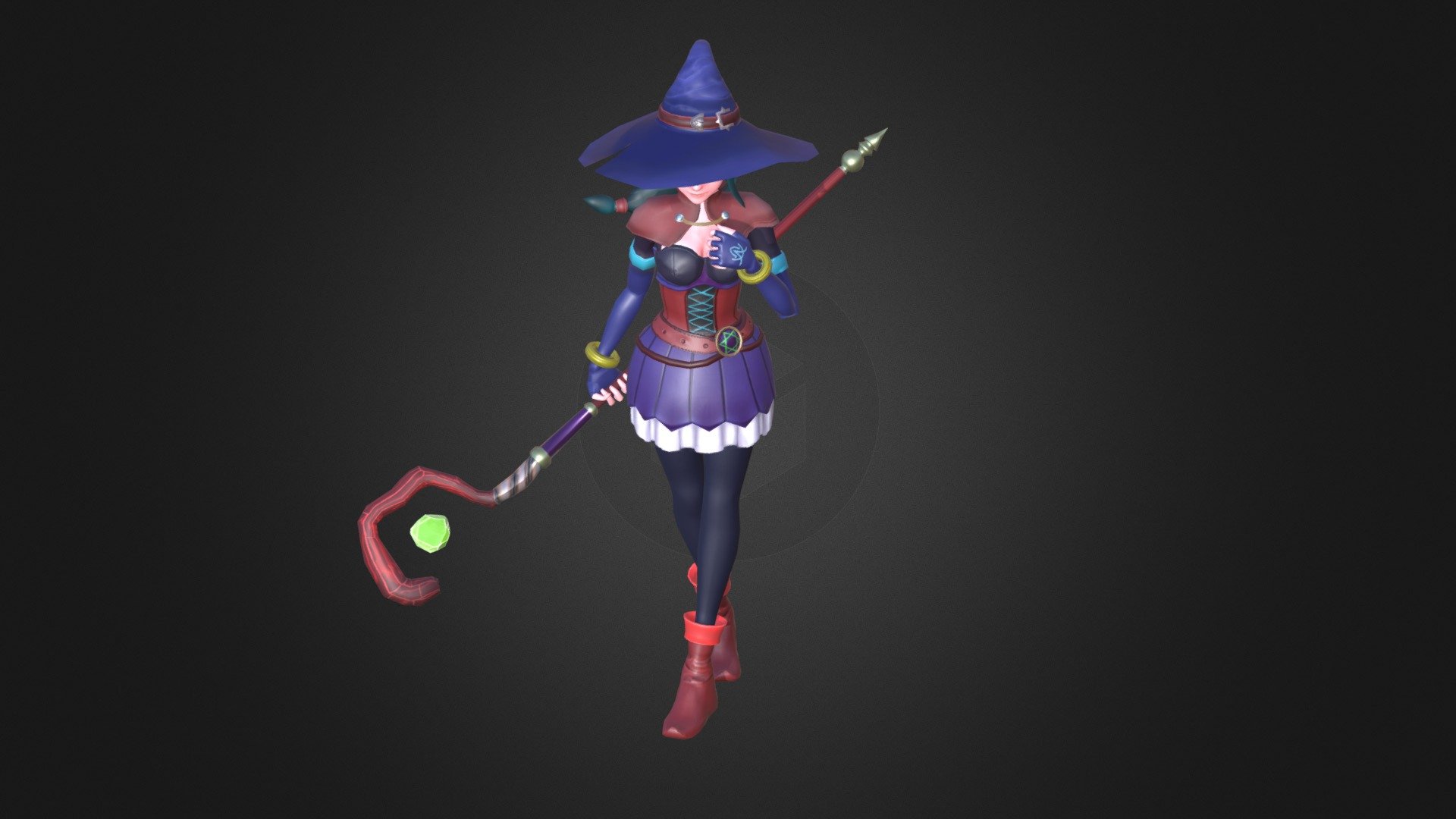 Arlene The Witch Pose2 - 3D model by outcast945 [8a826a6] - Sketchfab
