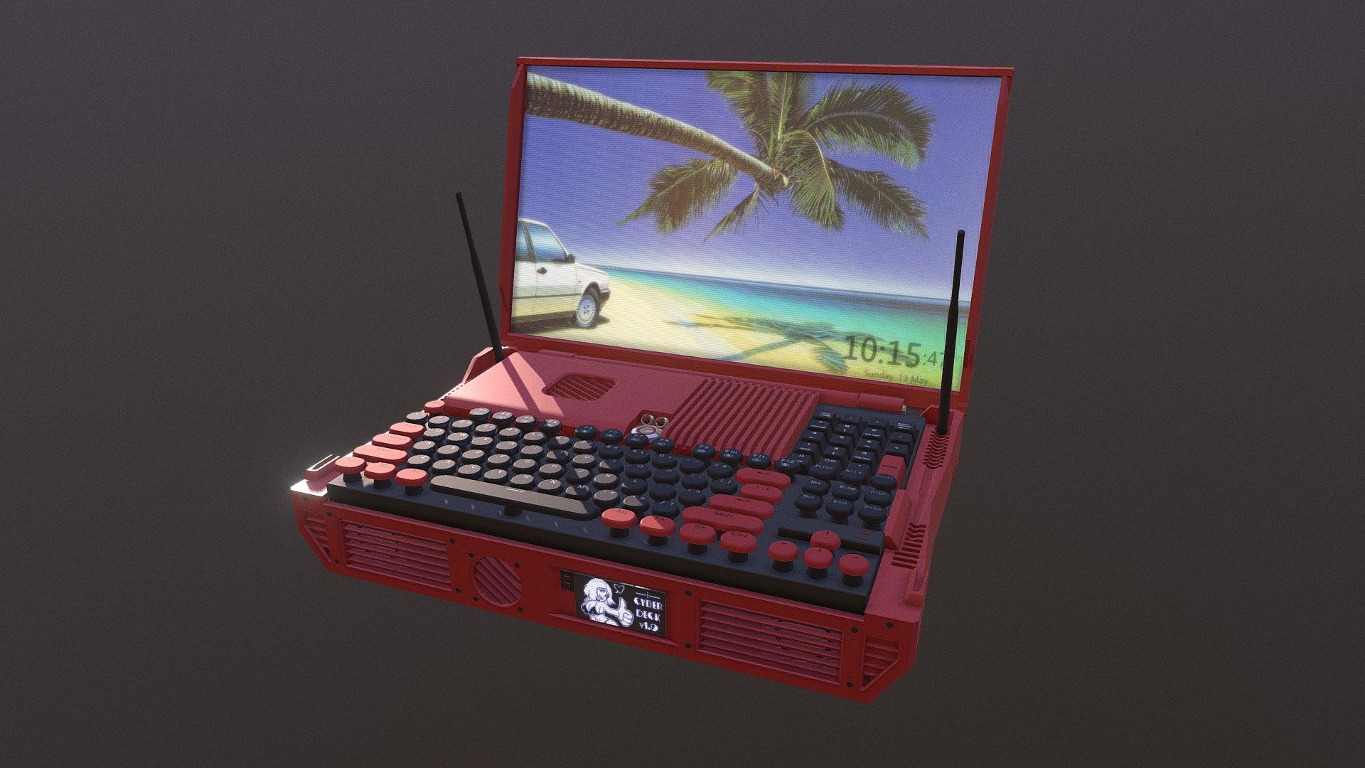 Cyberdeck - 3D model by Vertex Farm (@vertexfarm) [8a84586] - Sketchfab