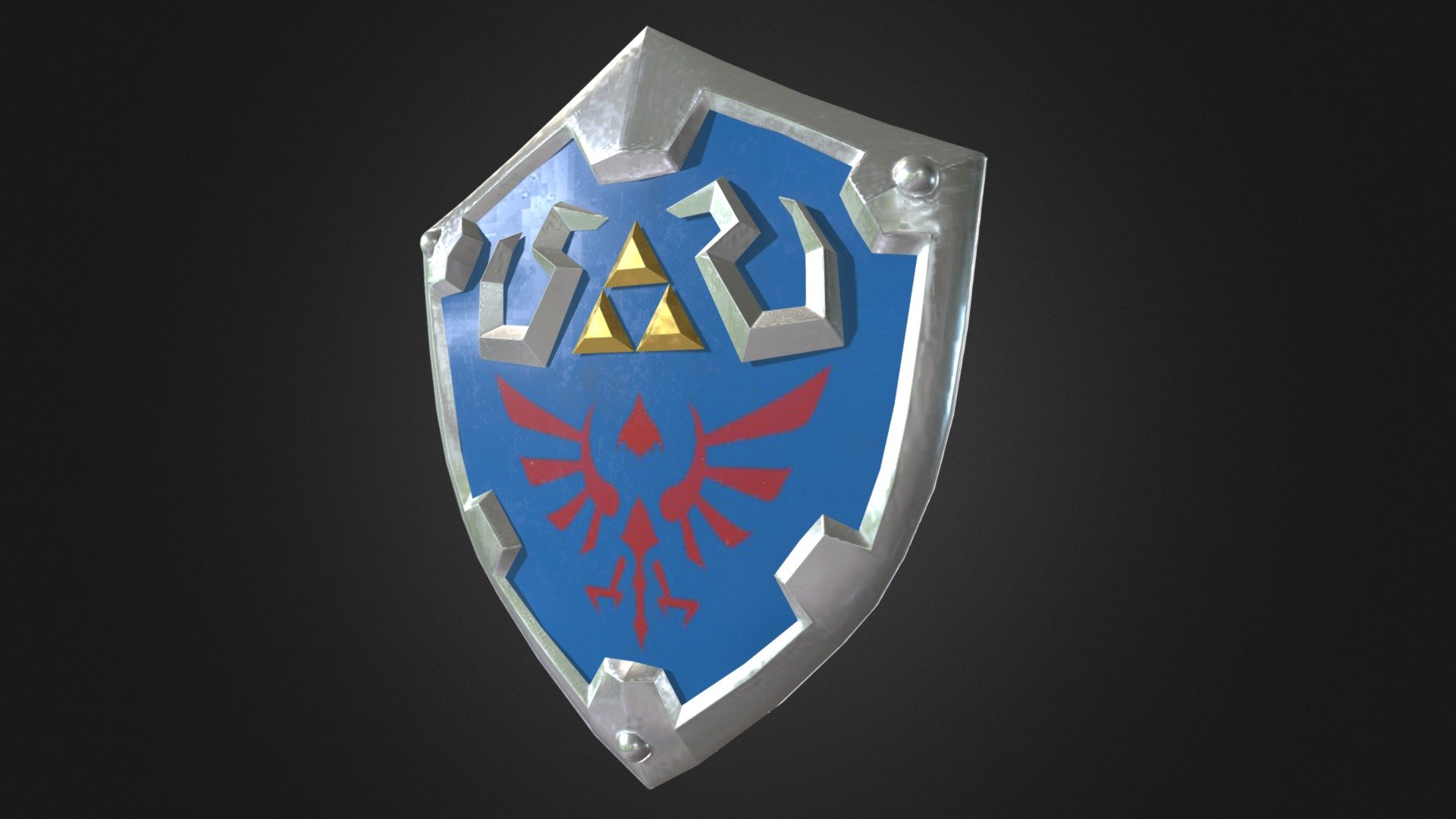 Hylian Shield - 3D model by David Q. (@davidq) [8a84d5b] - Sketchfab
