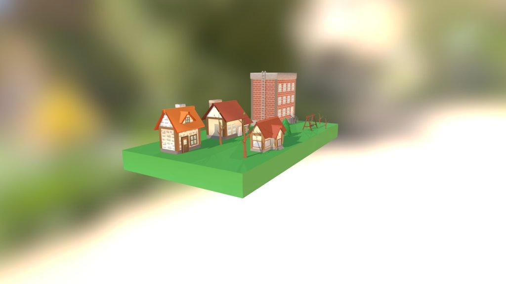 Town - 3D model by lauaems [8a874aa] - Sketchfab