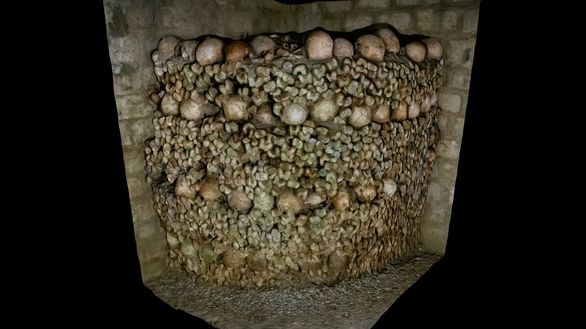 Catacombs of Paris - corner - Download Free 3D model by Benoît Rogez ...