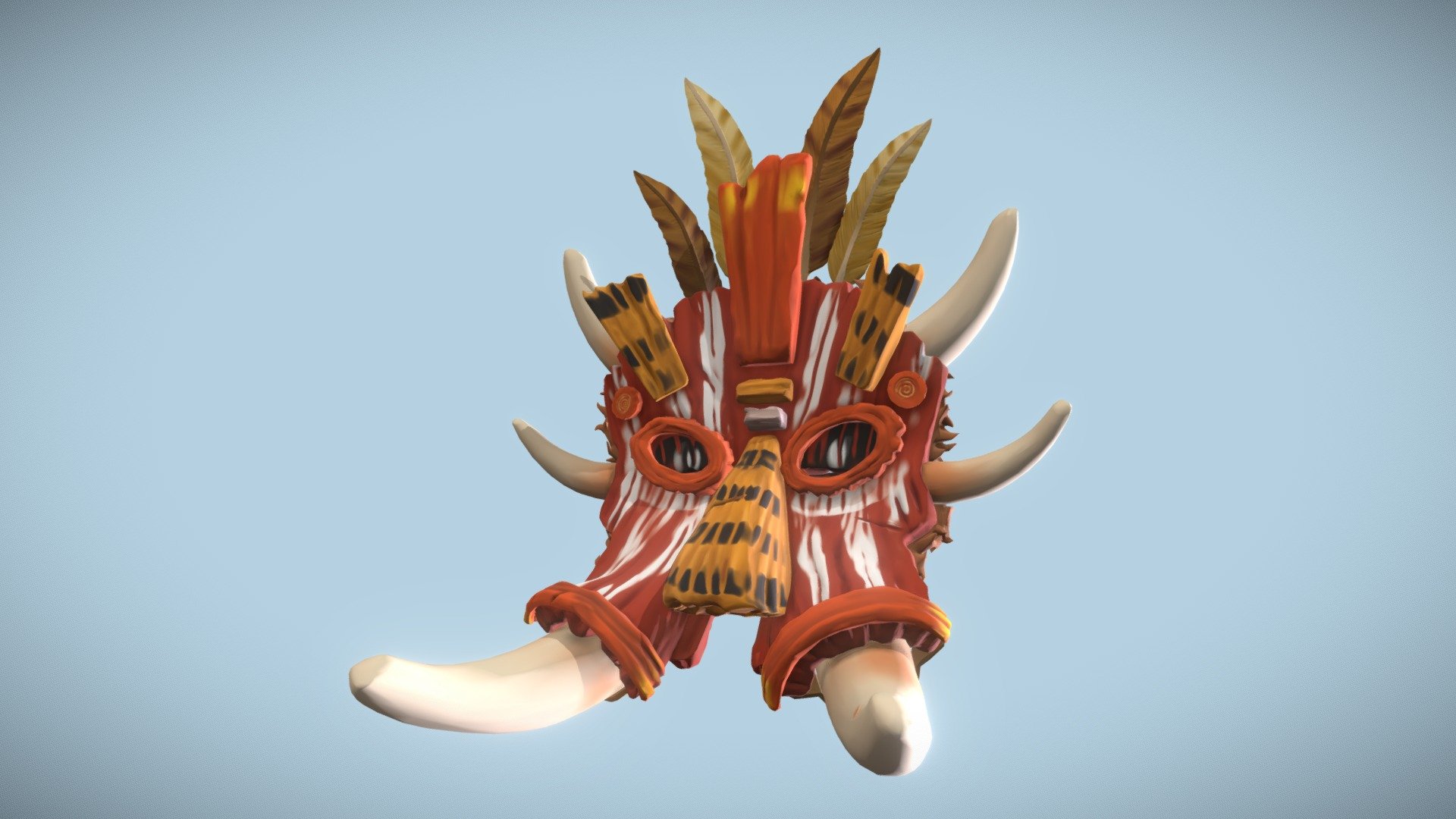 Goblin Tribal Mask - 3D model by JoranPotze [8a8acee] - Sketchfab