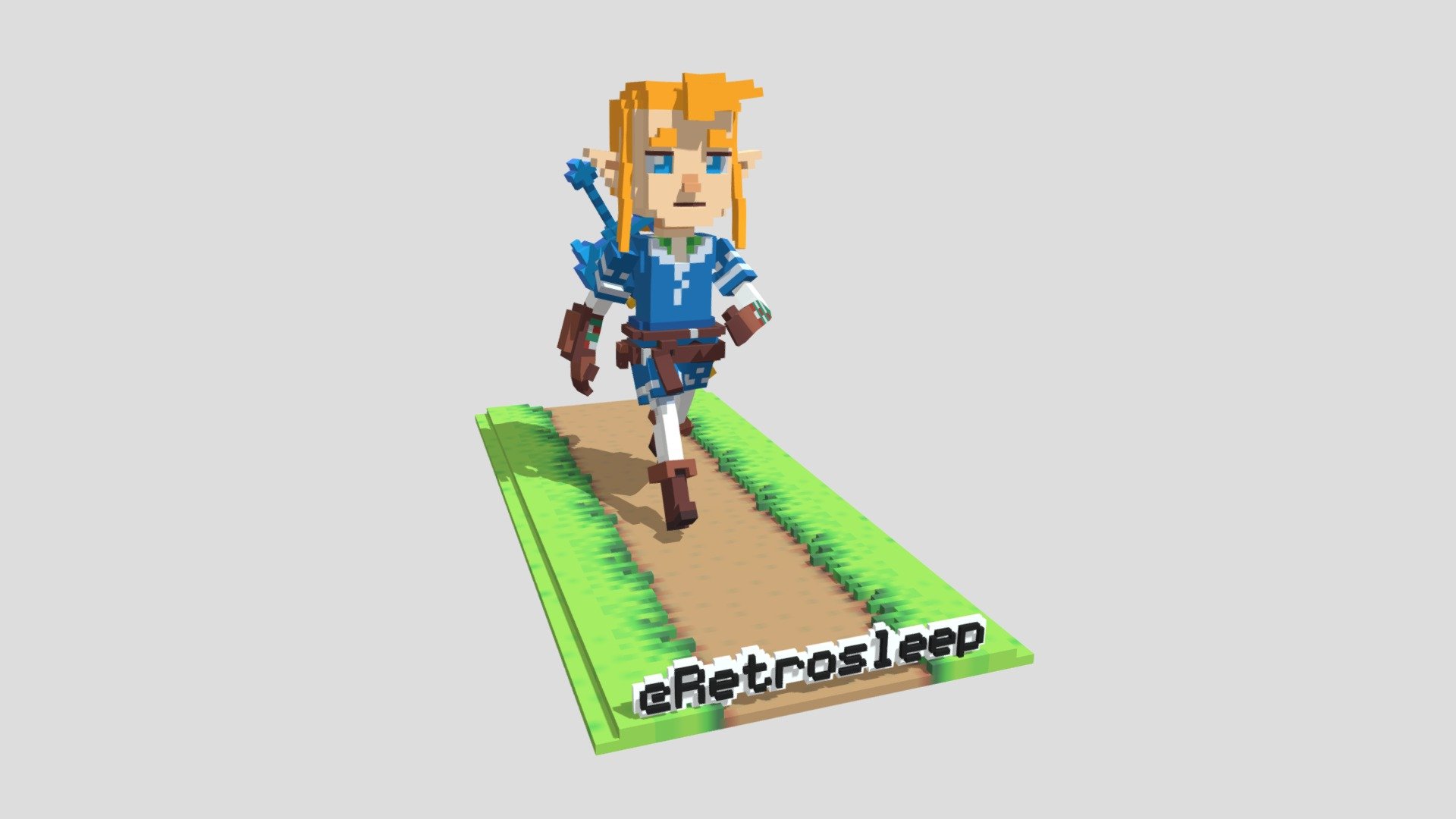 Voxel Link (BOTW) - 3D model by retrosleep [8a8b656] - Sketchfab