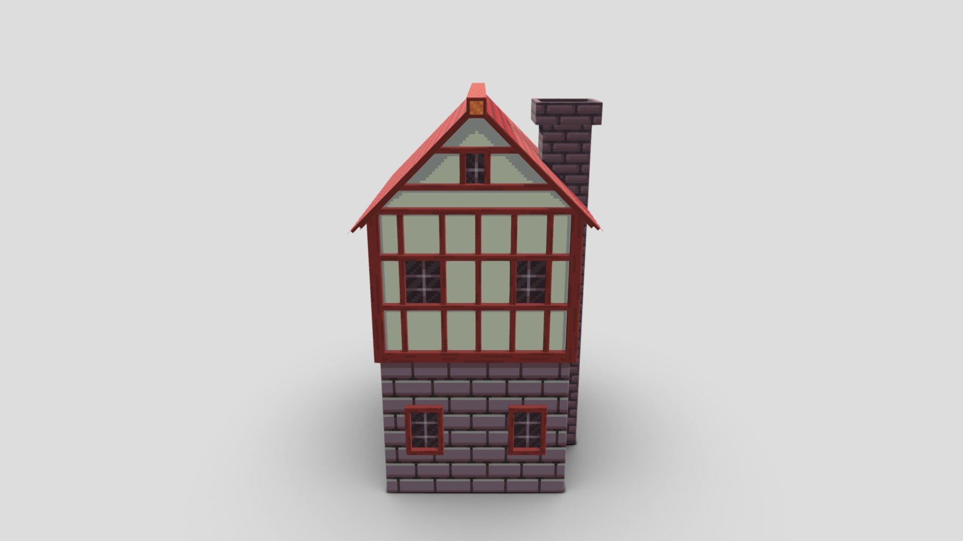 Low-Poly Medieval house - 3D model by cmak0ta [8a8c4bb] - Sketchfab