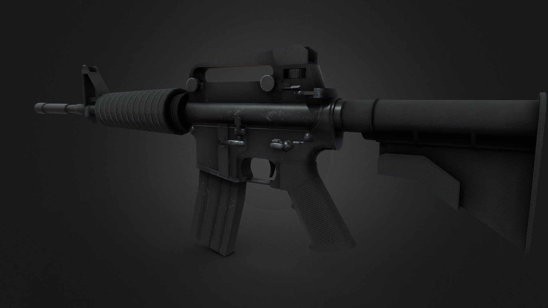 M4A1 (Black) - Download Free 3D model by Hurricane (@pavelsmith15 ...