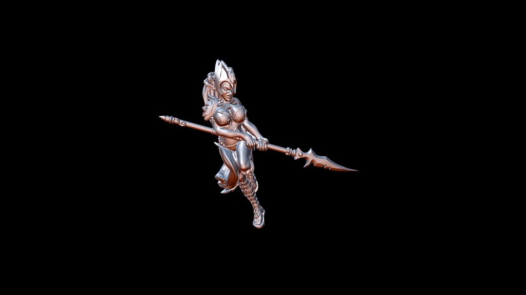 lancer girl - 3D model by crosslances [8a92e22] - Sketchfab
