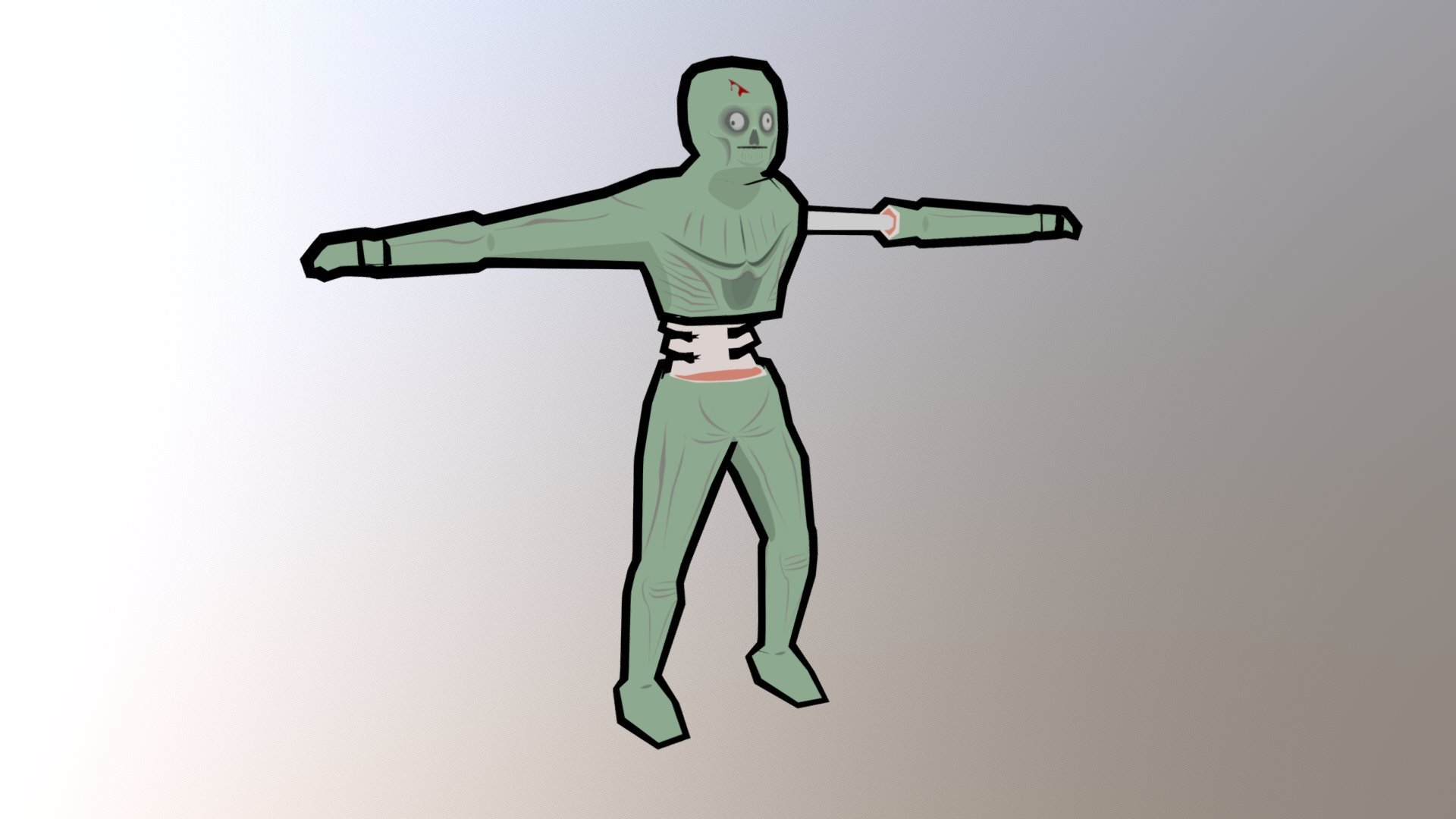 Low Poly Zombie - 3D model by GAVFX @ St.Helens (@gdgalevel3) [8a953ec ...