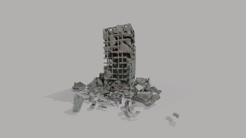 Destroyed City - A 3D model collection by miguelclown - Sketchfab