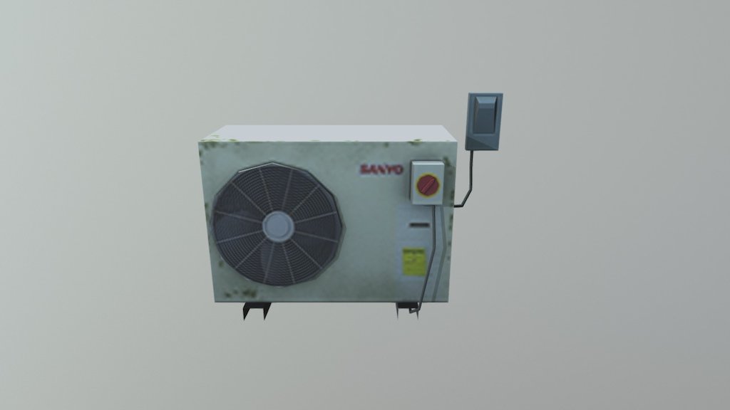 Air Conditioner - 3D model by nachikethan [8a9801a] - Sketchfab