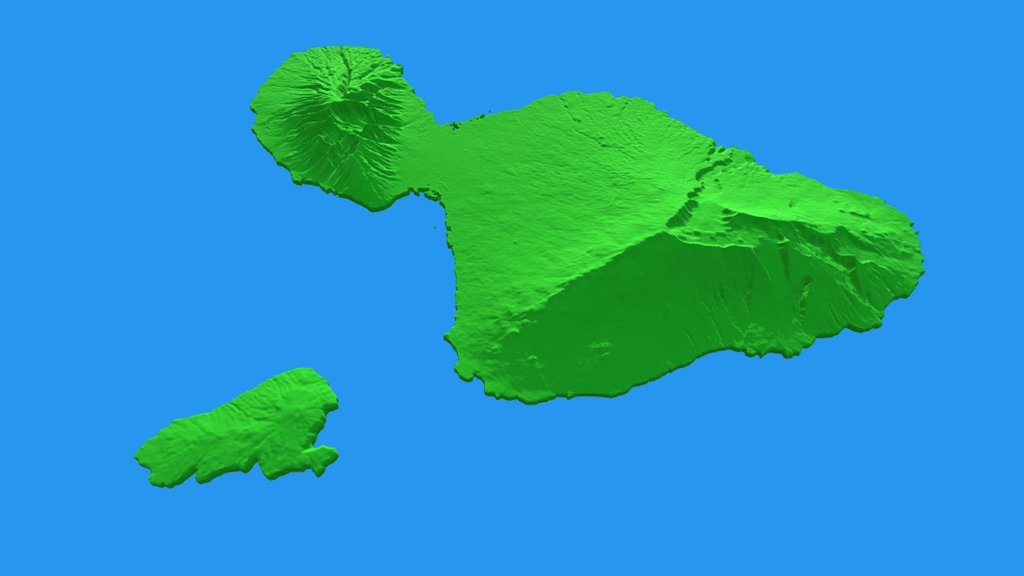Maui and Kahoolawe - Download Free 3D model by CHEI - UC San Diego ...