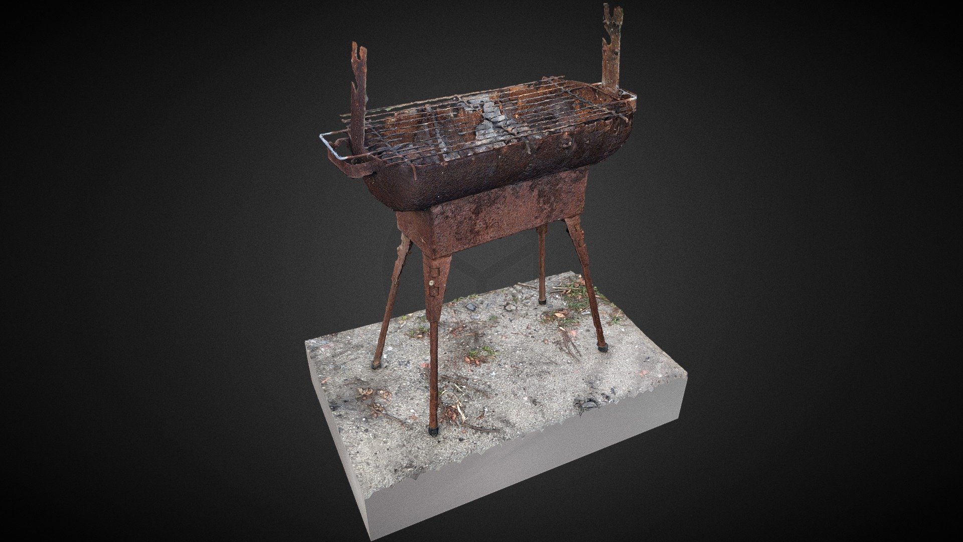 Barbecue grill - Download Free 3D model by David Vereš (@DEJVDOU ...
