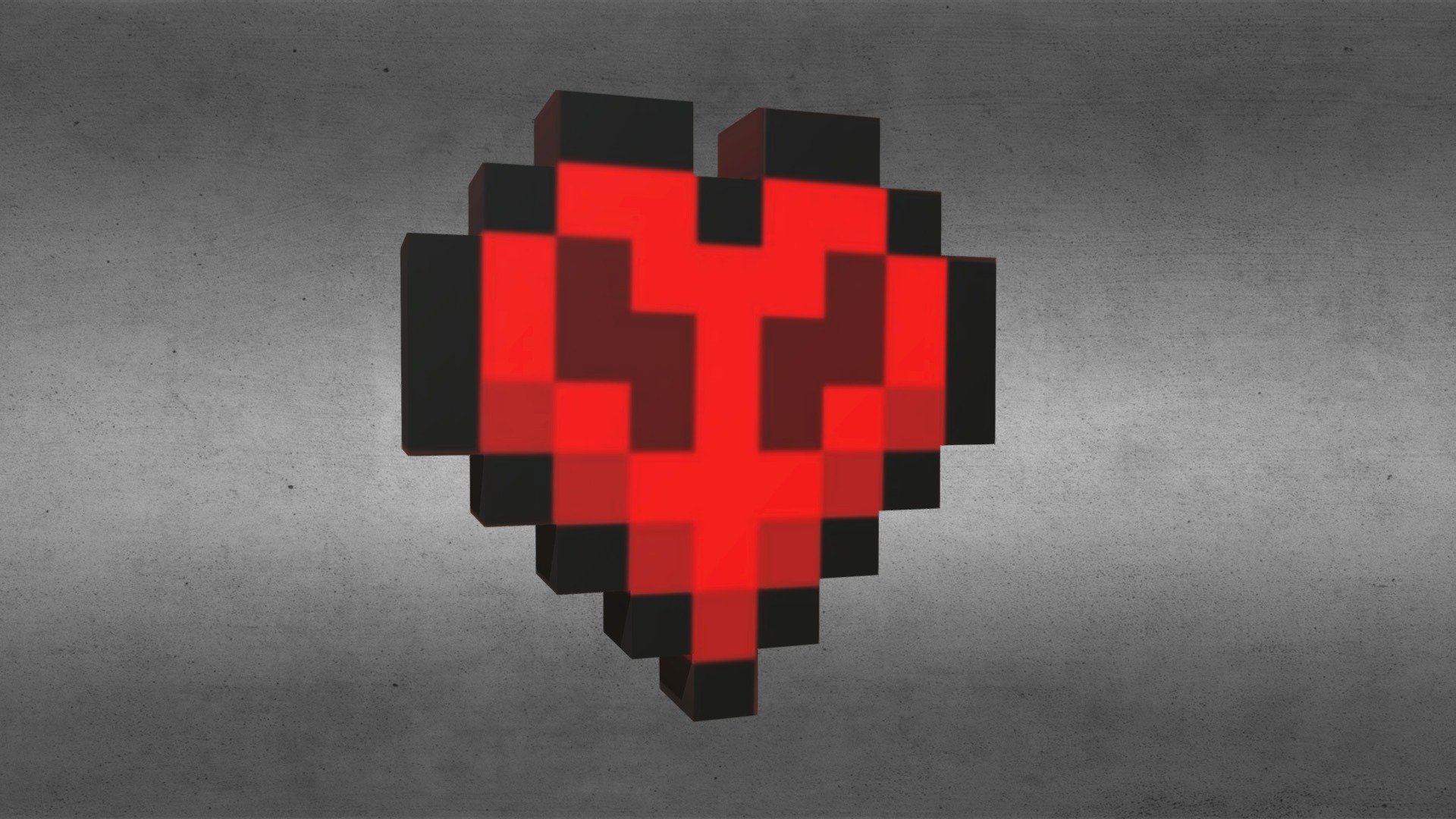 Hardcore heart (Minecraft) - Download Free 3D model by JokeTea [8a9d0be ...