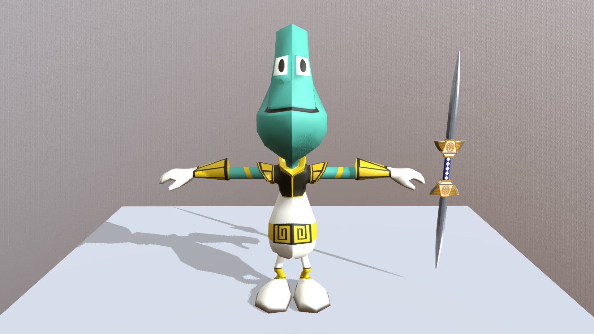 Alien & Sword - 3D model by haikalhamzah [8a9d387] - Sketchfab