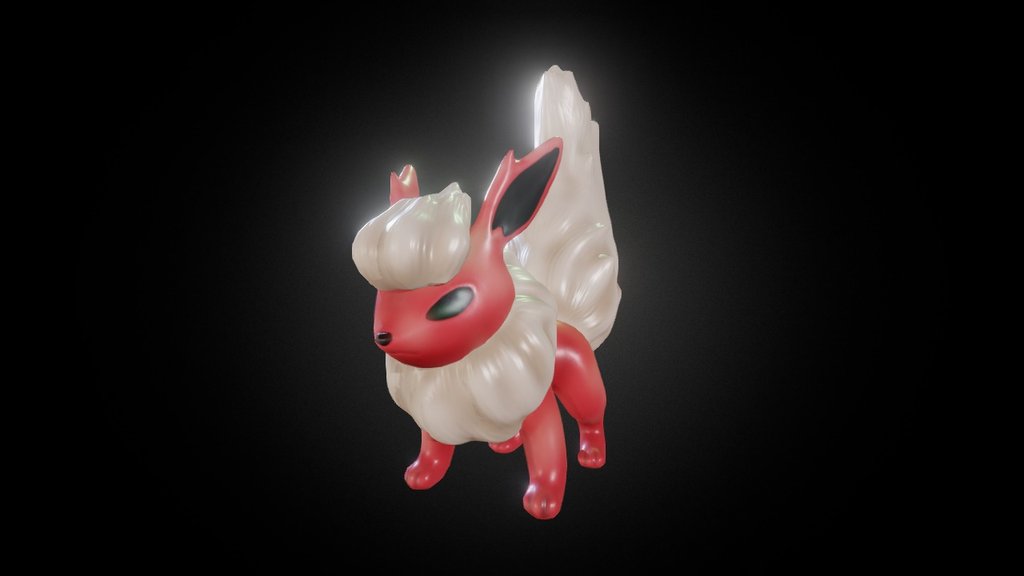 Flareon - 3D model by Adrian Eariss (@aeariss) [8a9e366] - Sketchfab
