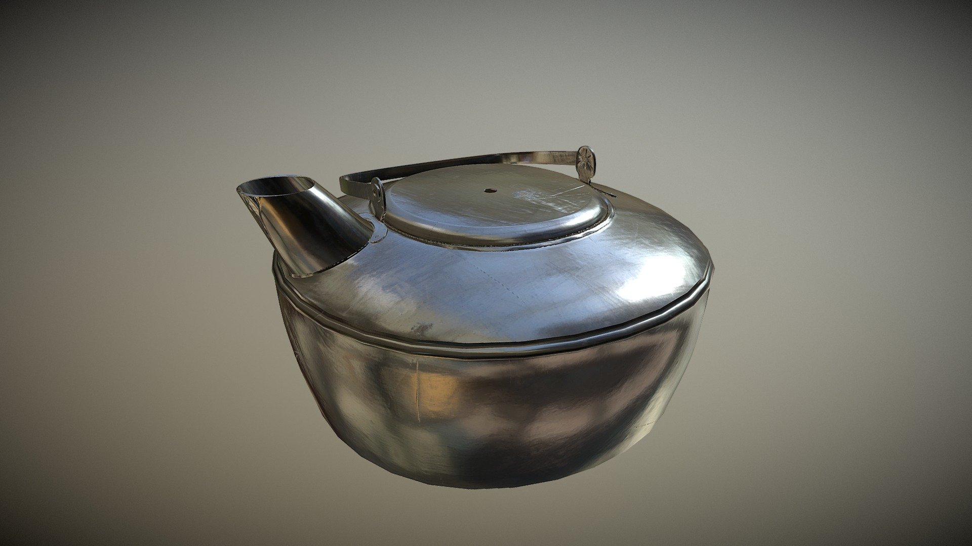 Steel Kettle - Download Free 3D model by Mateus Schwaab (@Mehrus ...