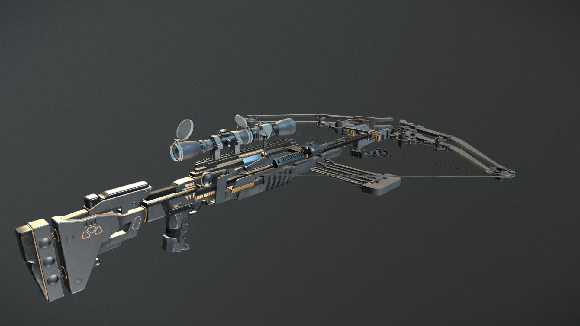 Long range crossbow from APEX FACTORY - 3D model by GaelDEFRANCA ...