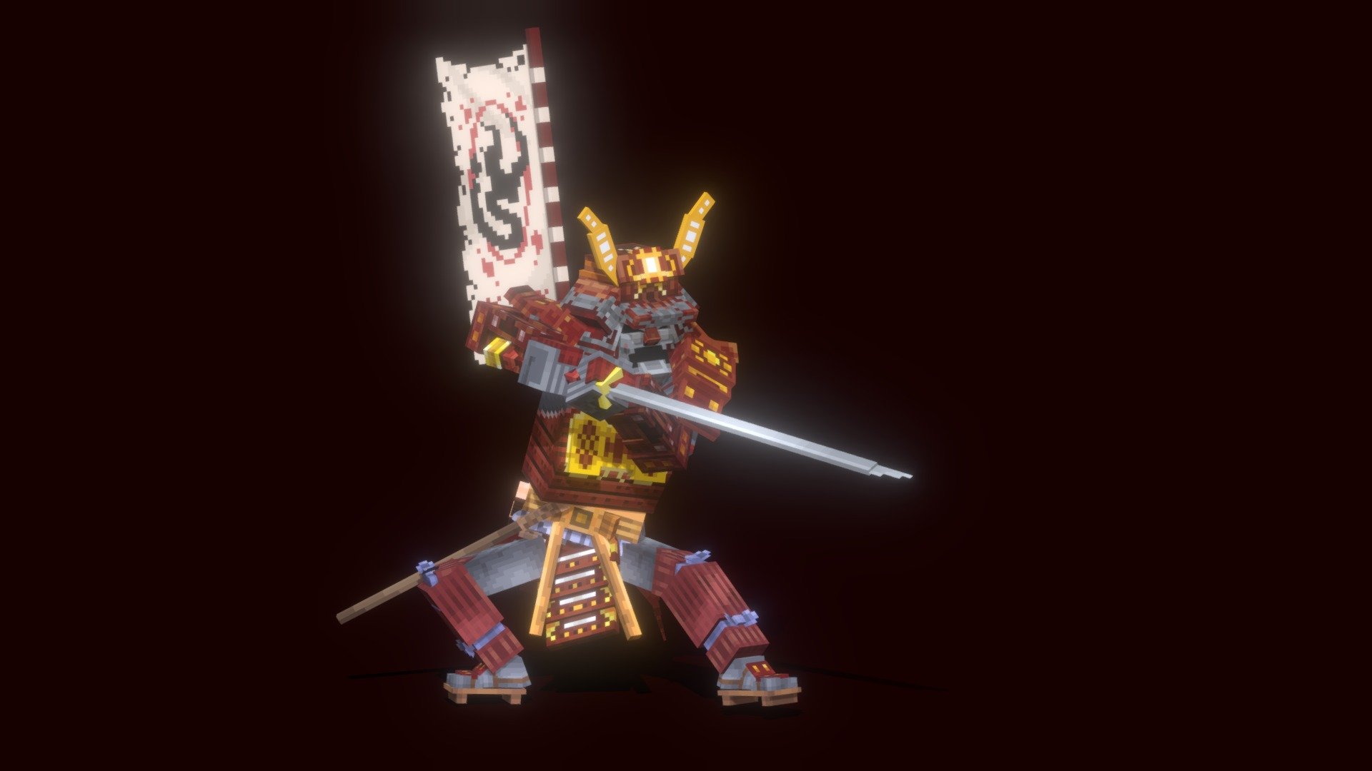 Samurai god - 3D model by cazfps [8aa63f4] - Sketchfab