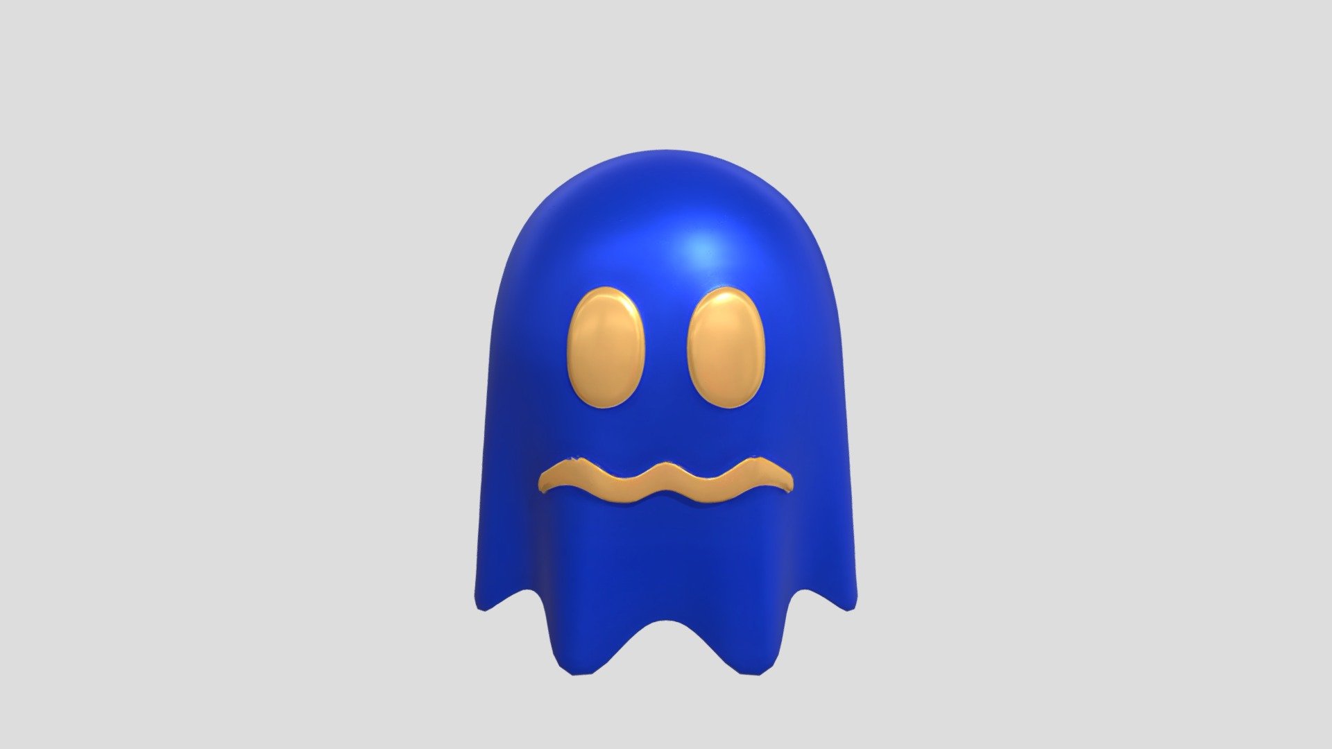 Pac-Man vulnerable ghost character - Download Free 3D model by ...