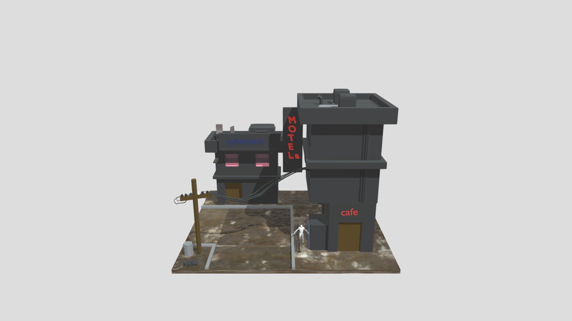 Cyberpunk City Block - Download Free 3D model by noors_art [8aa7e41 ...