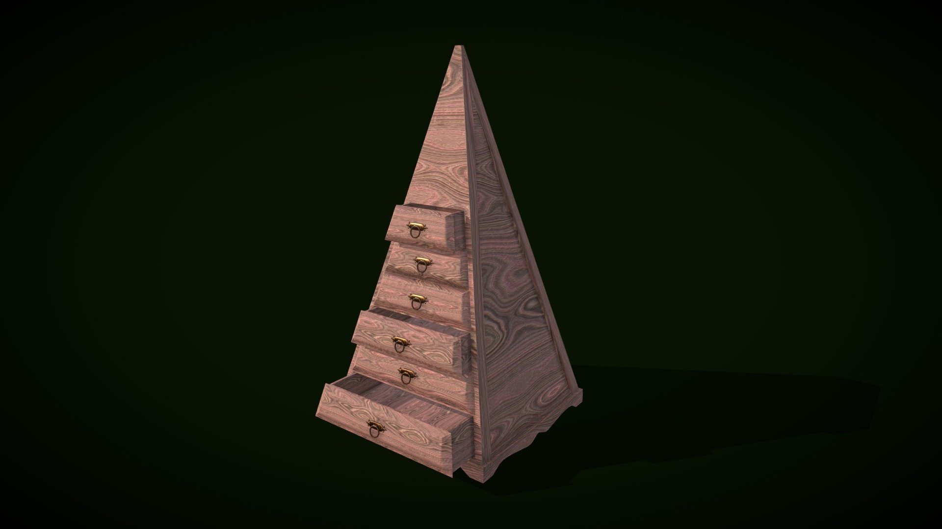 Wooden Pyramid Dresser - Download Free 3D model by nerdygaytor [8aaa04e ...