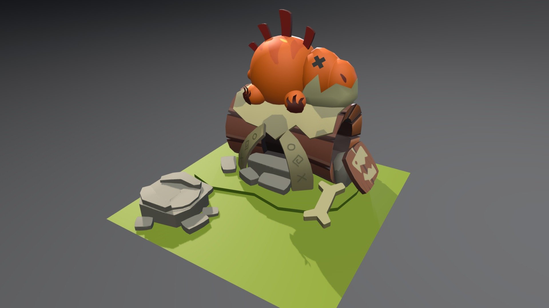 Cave Log - 3D model by Siobhan Allison-Moore (@artyshiv) [8ab017f ...