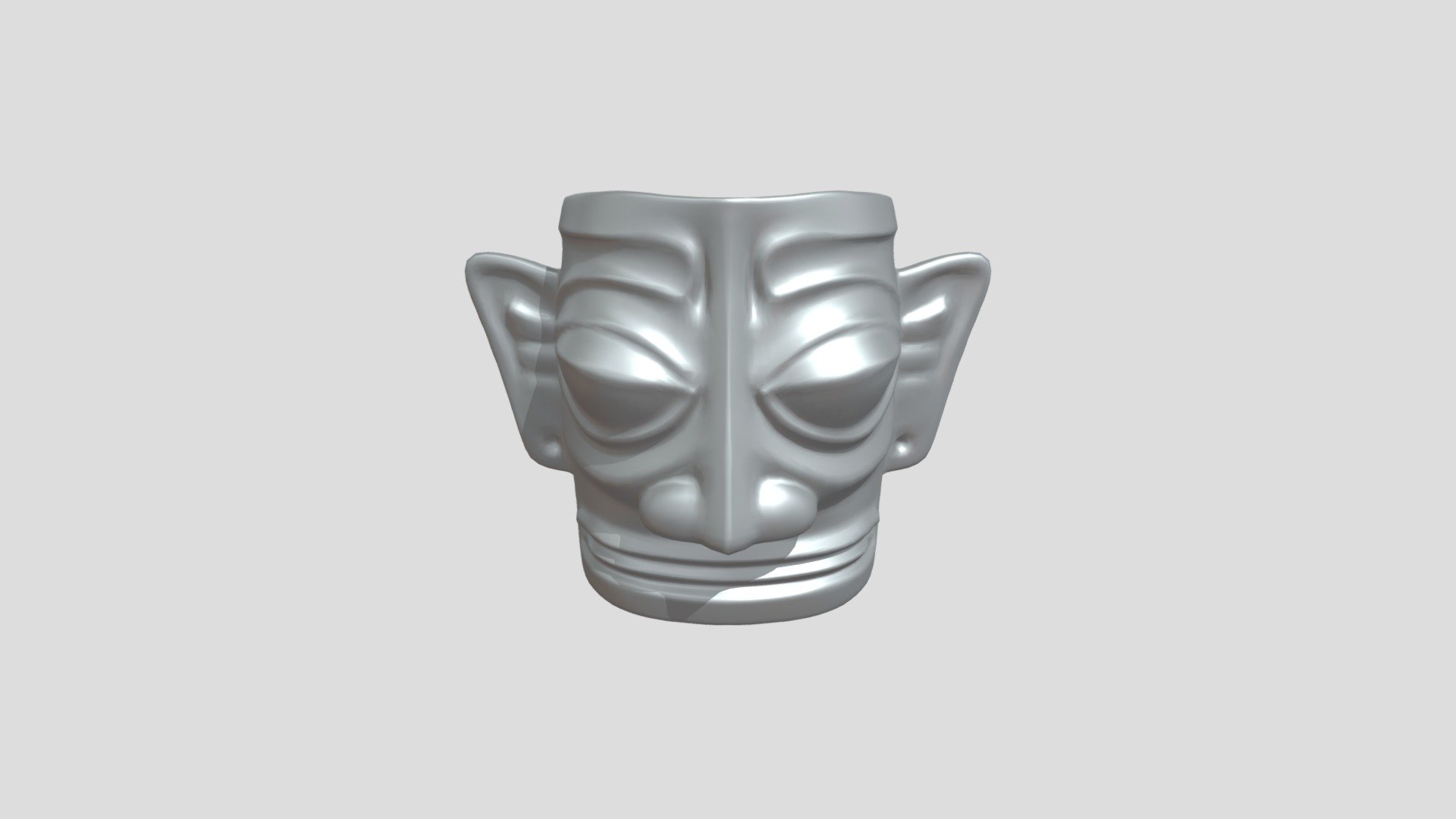 Ancient stone mask with intricate carvings - 3D model by s202011401 ...
