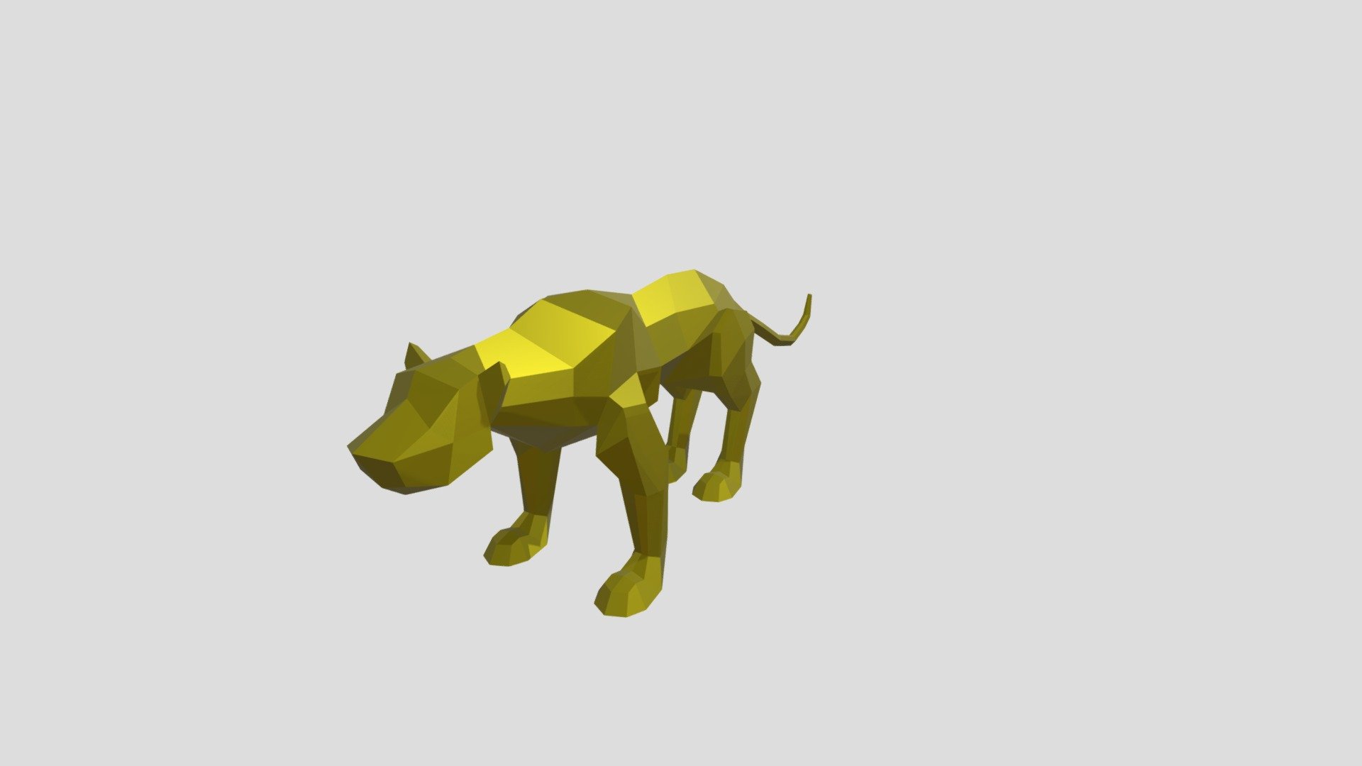 tiger low poly - 3D model by safaall [8ab0edb] - Sketchfab