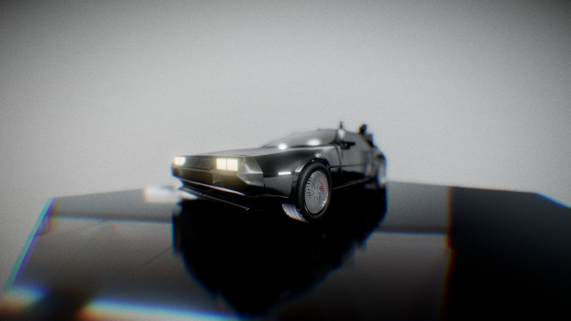 Delorean Model by 594 - Download Free 3D model by Sket_h (@skettch ...